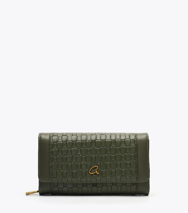 ΠΟΡΤΟΦΟΛΙ ΣΕ ΠΛΕΓΜΕΝΟ ΣΧΕΔΙΟ ΜΕ ΚΑΠΑΚΙ :: Rina Boutique E-shop